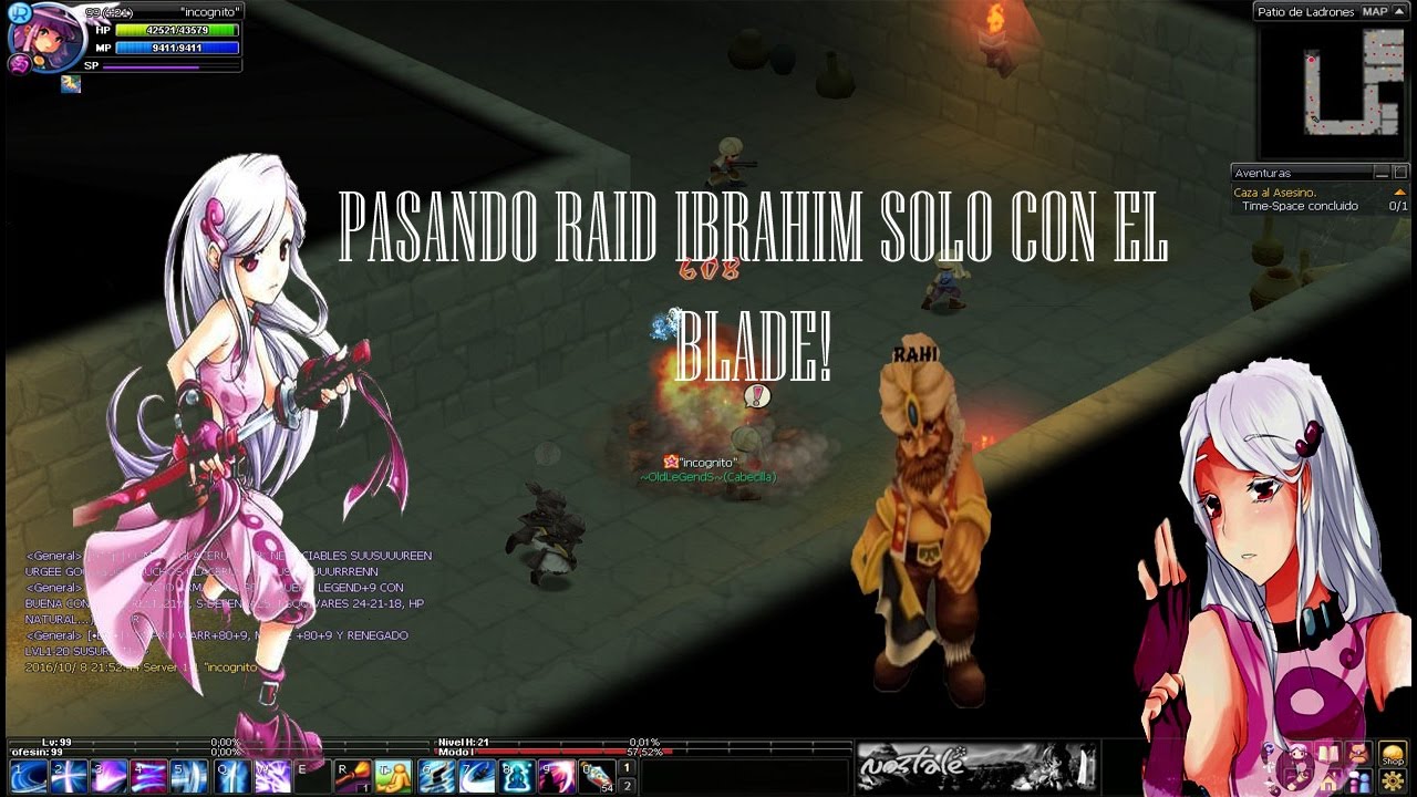 Pasando Raid ibrahim Solo Con Blade | Nostale - YouTube