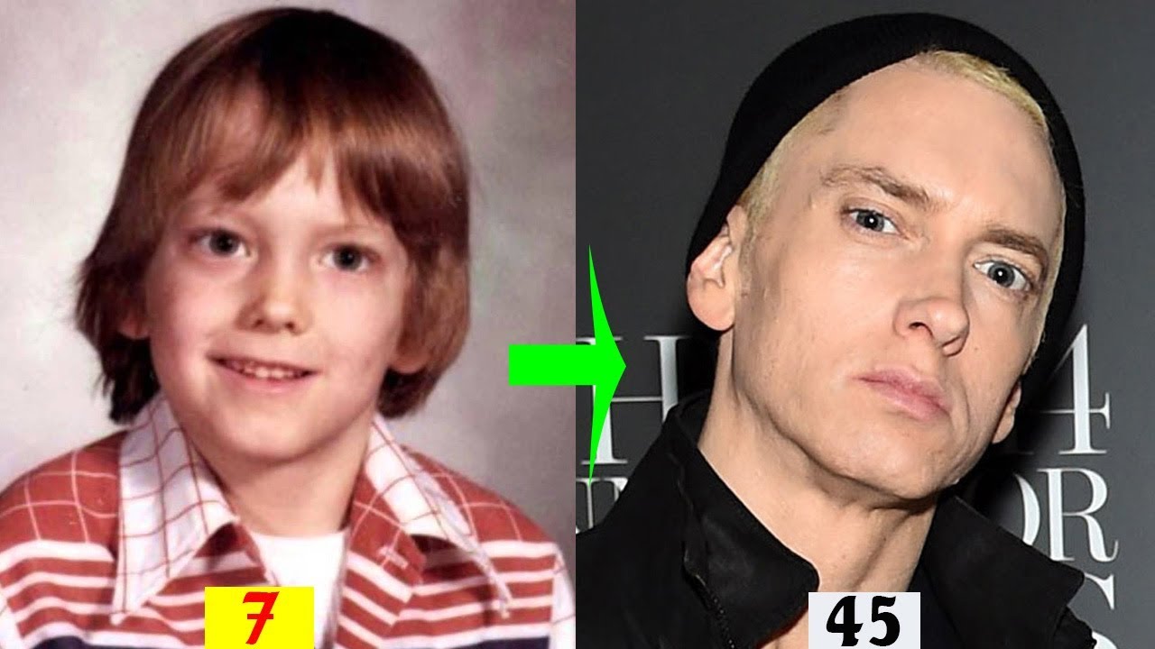 Eminem Transformation 2018 | From 1 to 45 Year Old - YouTube