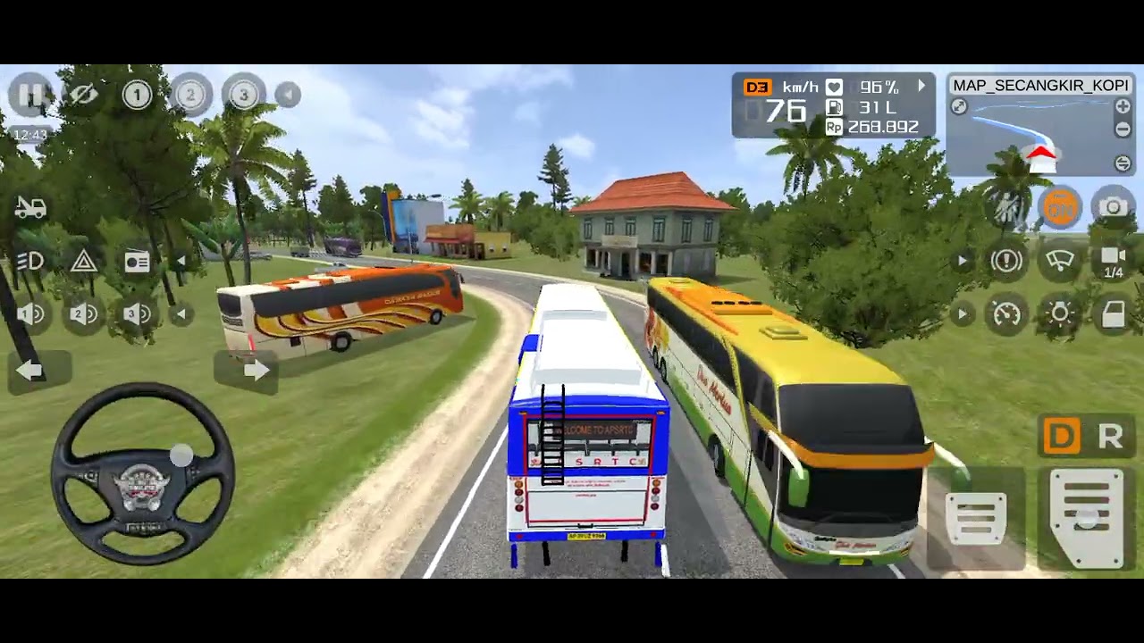 @RAJUATOZ9 @Bus simulator game @apsrtc bus game - YouTube