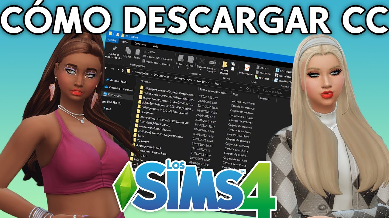 CÓMO DESCARGAR CONTENIDO PERSONALIZADO ⚙👾| Mis páginas favoritas de CC ⭐| Tutoriales 🛠 | Fer ...