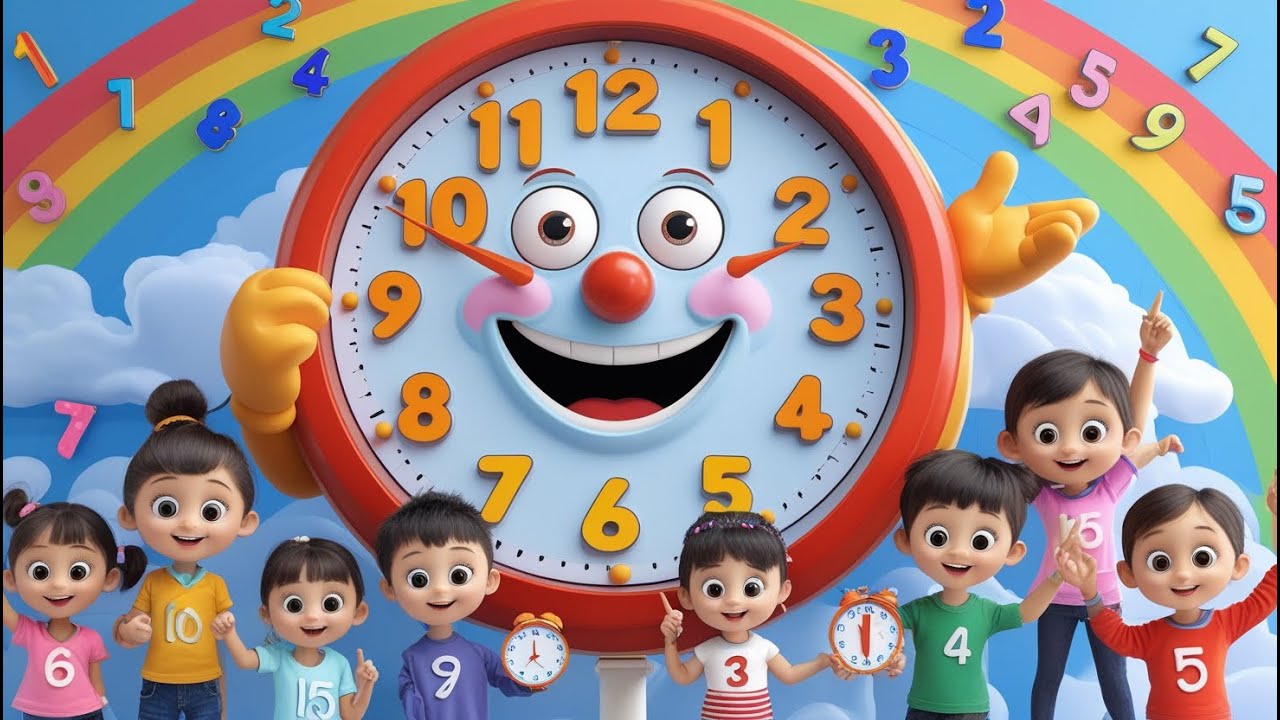 Let's Tell the Time – Fun and Interactive Time-Telling Song for Kids! 🕒 ...
