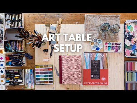 How I've Set Up My Art Table For Maximum Creative Flow!