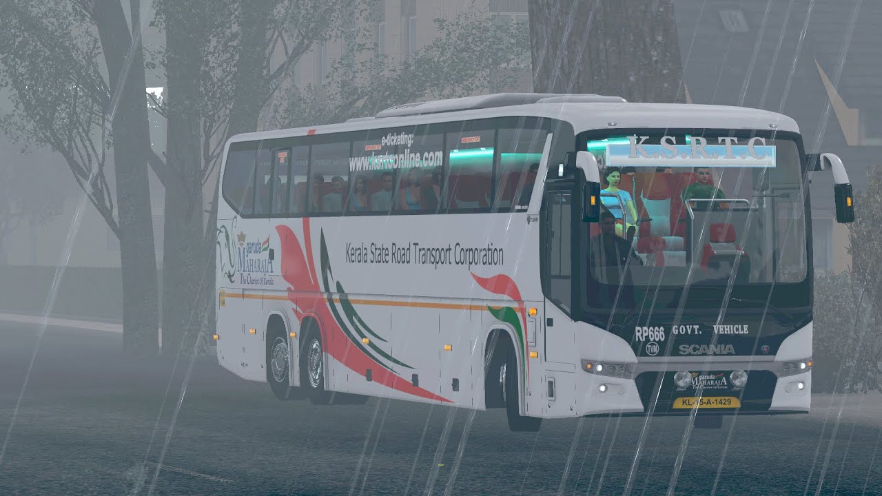 KSRTC Scania Bus Drive in NH Road | Best Bus Driving Game - YouTube