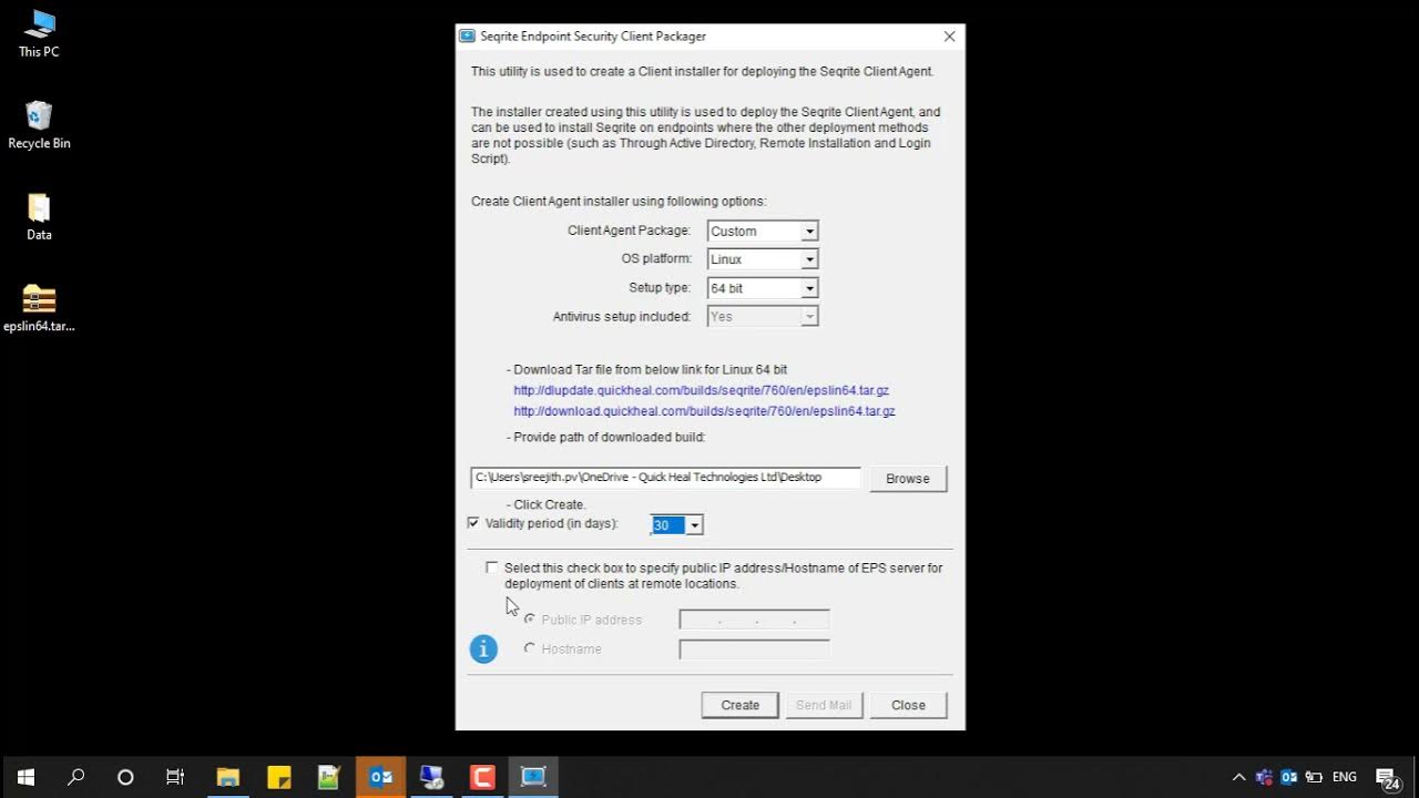 How to create Seqrite EPS Client Packager for Linux OS? - YouTube