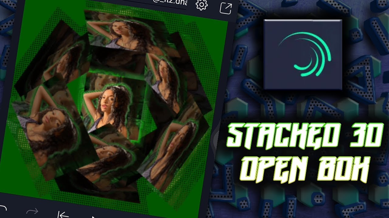 STACKED 3D OPEN BOX ON ALIGHT MOTION - YouTube