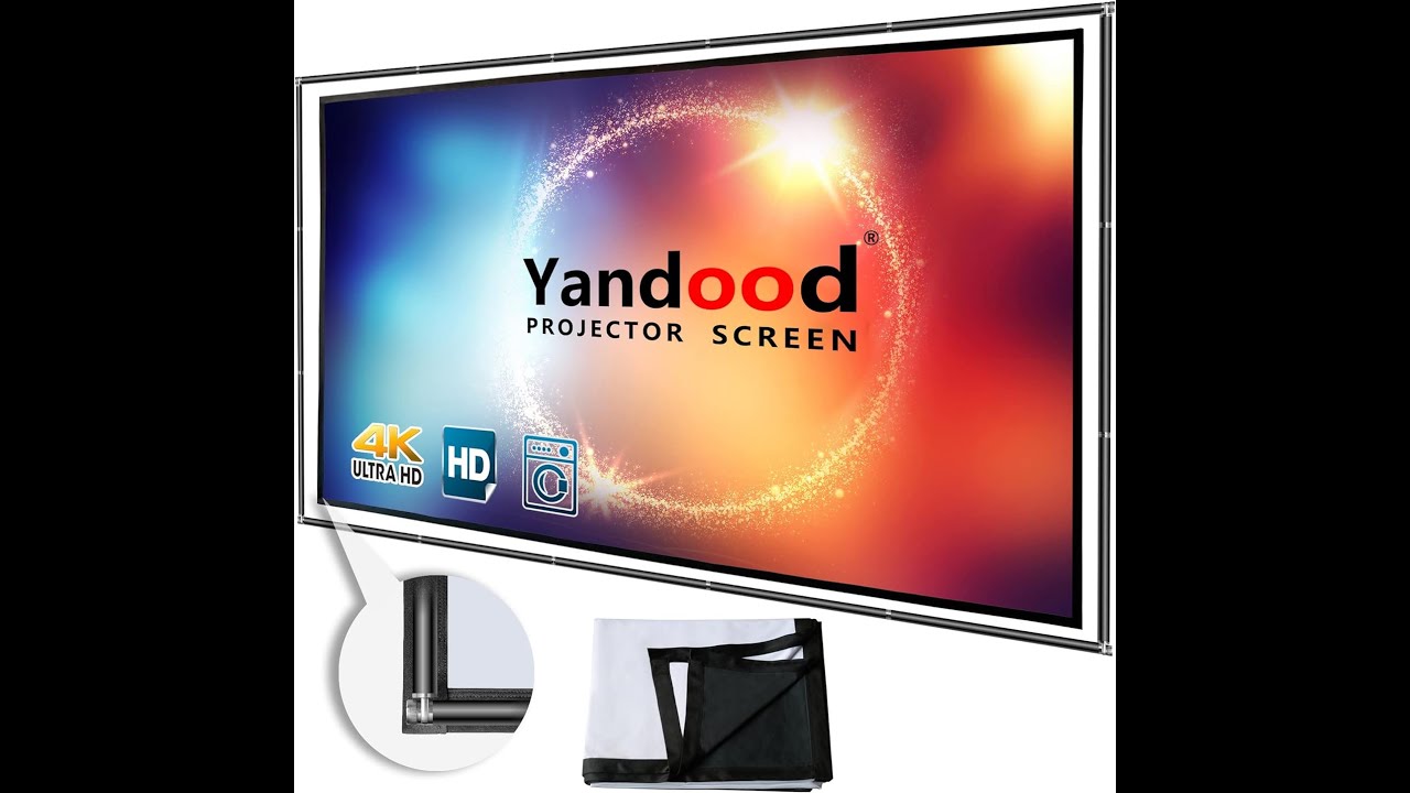 Yandood 120 Inch Portable Projector Screen Review – Pros & Cons ...