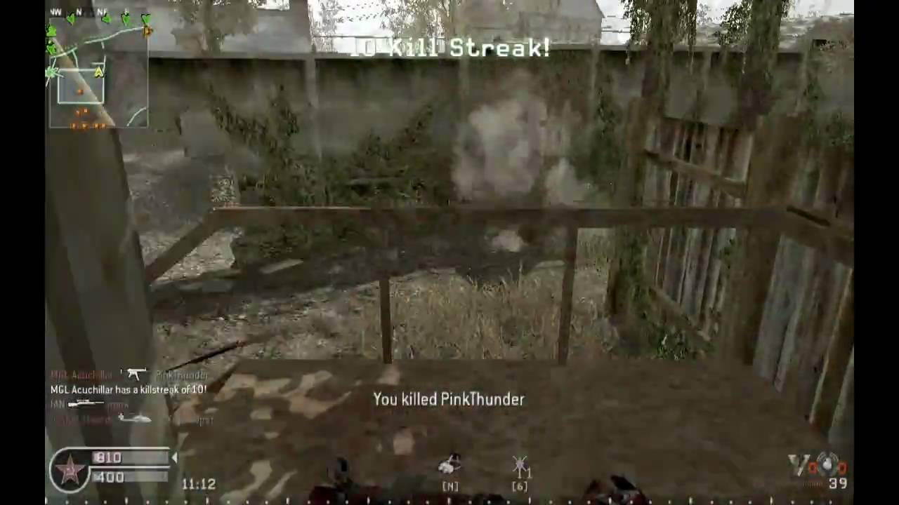 CoD4 - 20 Kill Streak w/ 10 knife kills [HD] - YouTube