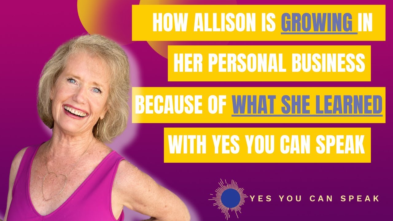 Allison's Confidence Boost: Overcoming Public Speaking Fear with 'Yes ...