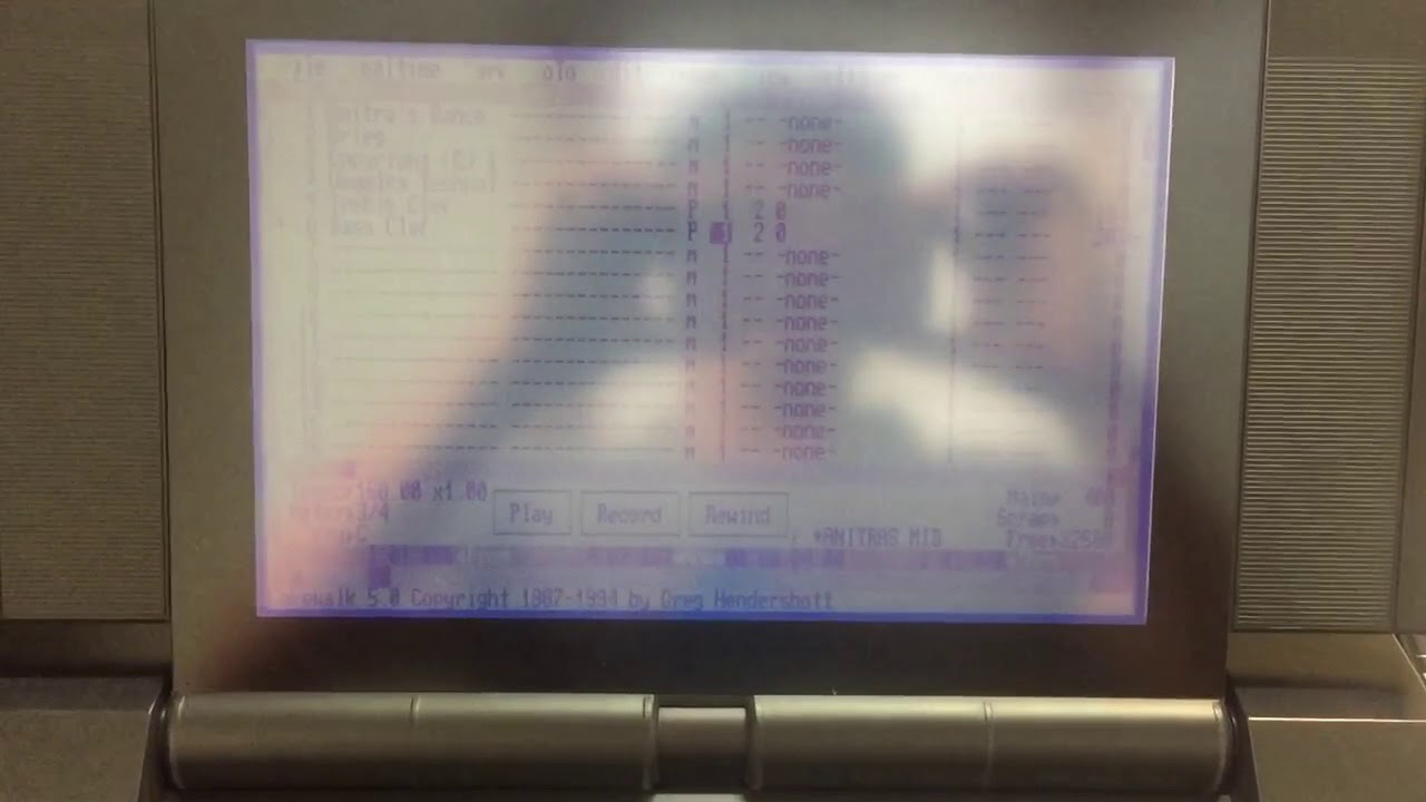 [제로하나 컴퓨터박물관] Yamaha C1 music computer with cakewalk 5.0(dos) - YouTube