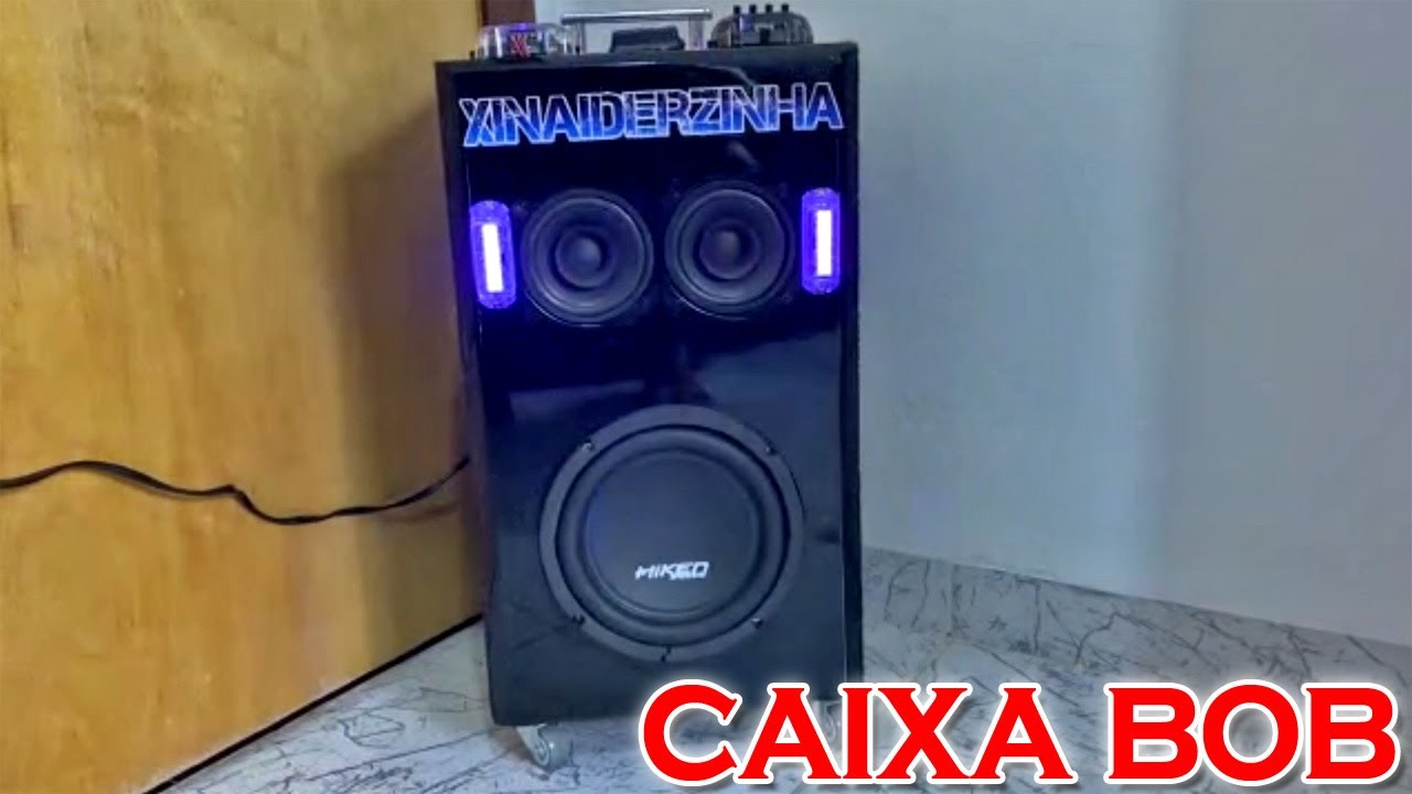 CAIXA BOB COM SUB HIKEN 200W 8", DUTO LABIRINTO E DIRECIONADO PRO CHÃO! SUBGRAVE TOP E COM ...