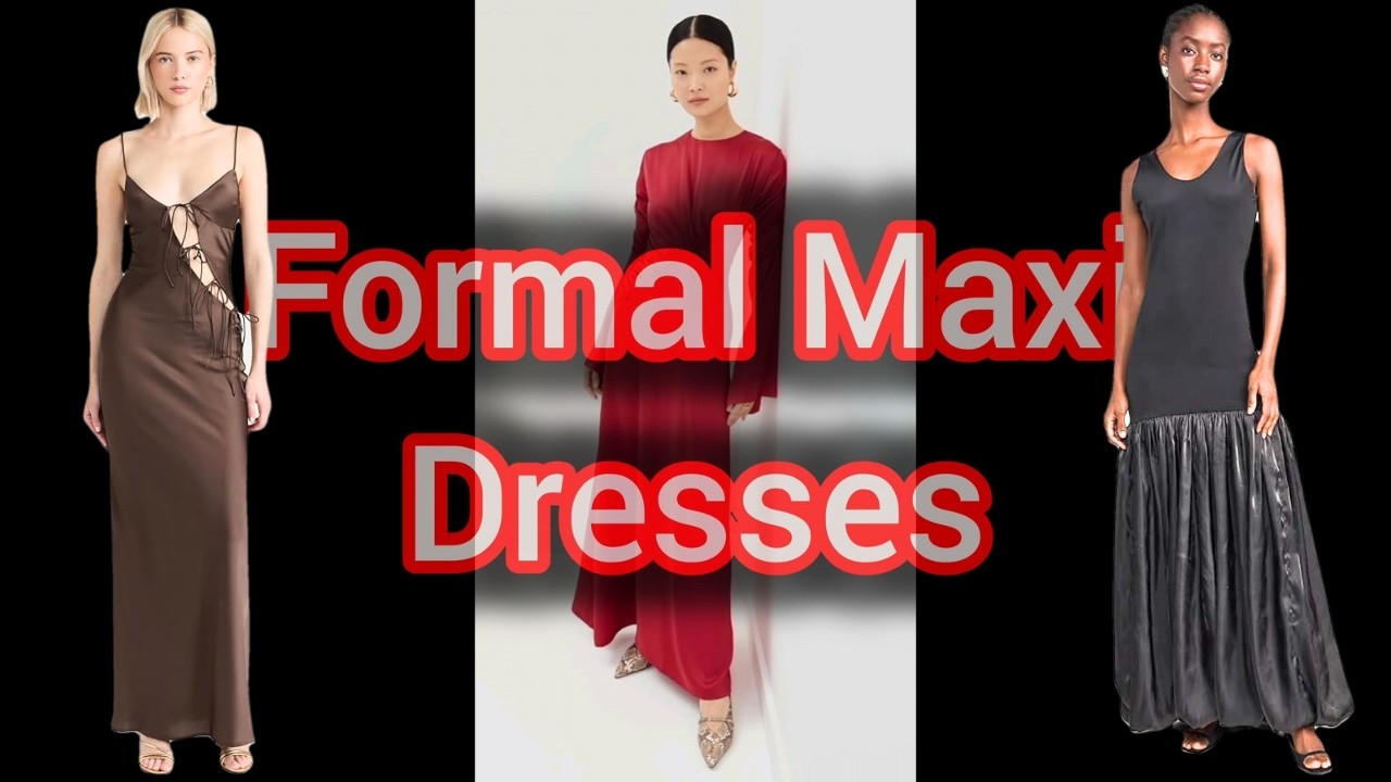 Elegant Formal Maxi Dresses Goals! Shopbop's Occasion - YouTube