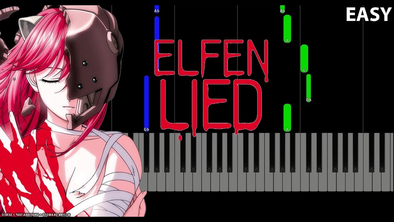 Elfen Lied - Lillium | Easy piano Tutorial - YouTube