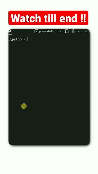 how to get rid of python errors #shorts - YouTube
