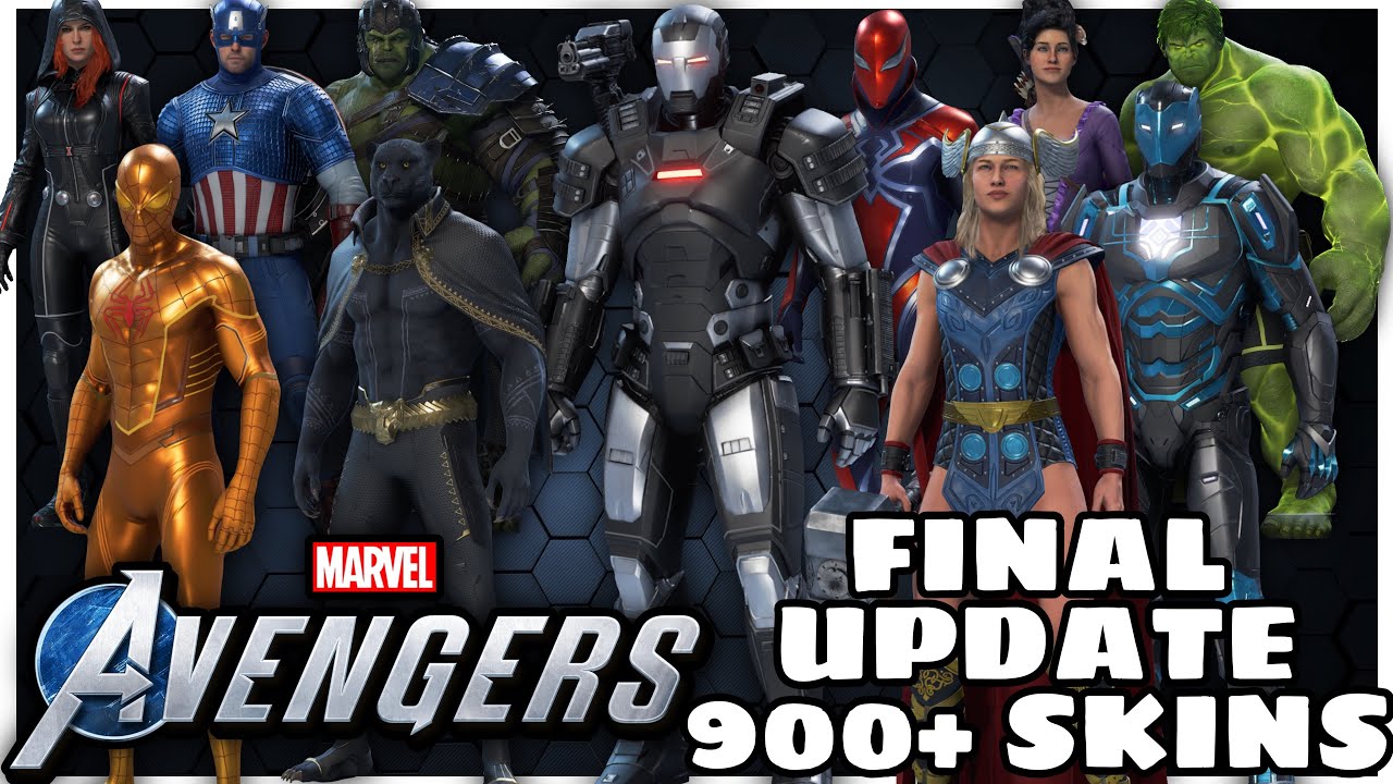 All Skins In Marvels Avengers Final Update Youtube
