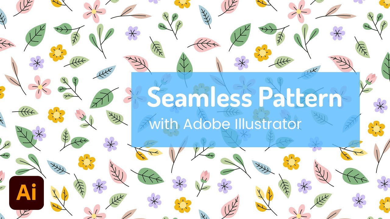 Create Flower Seamless Pattern with Adobe Illustrator - YouTube