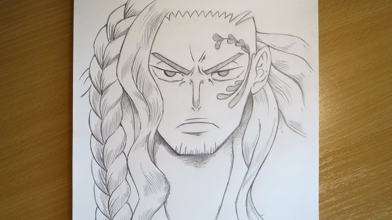 How to Draw King (Face / No Mask) | One Piece Drawing Tutorial | Step ...