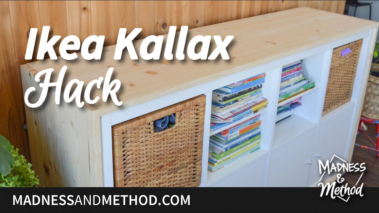 Ikea Kallax Hack (TV Console) - YouTube