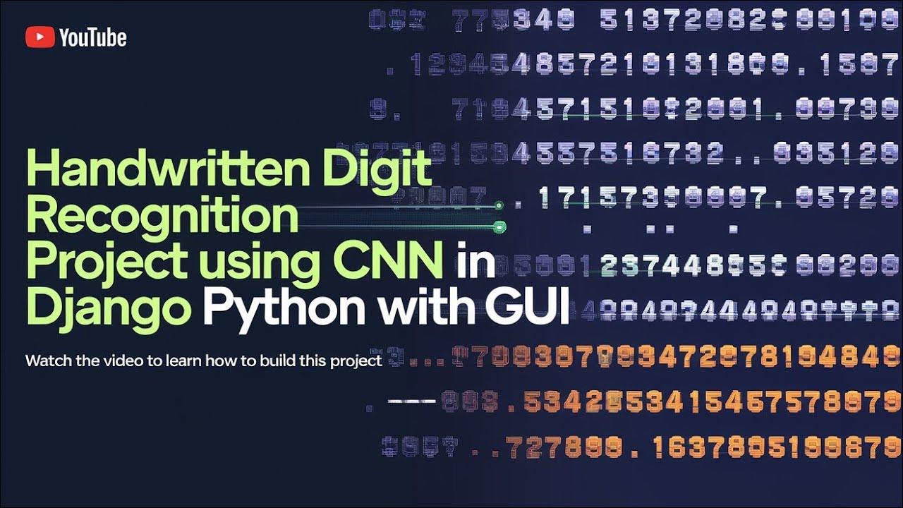 Hand written digit recognition using cnn in django python with gui - YouTube