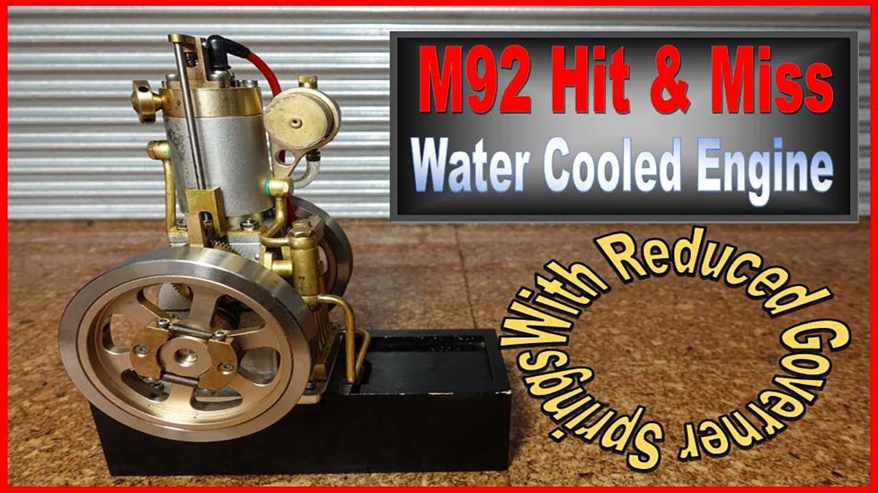 Microcosm Hit & Miss Engine M91 Eachine Microcosm Vertical Water Cooled ...