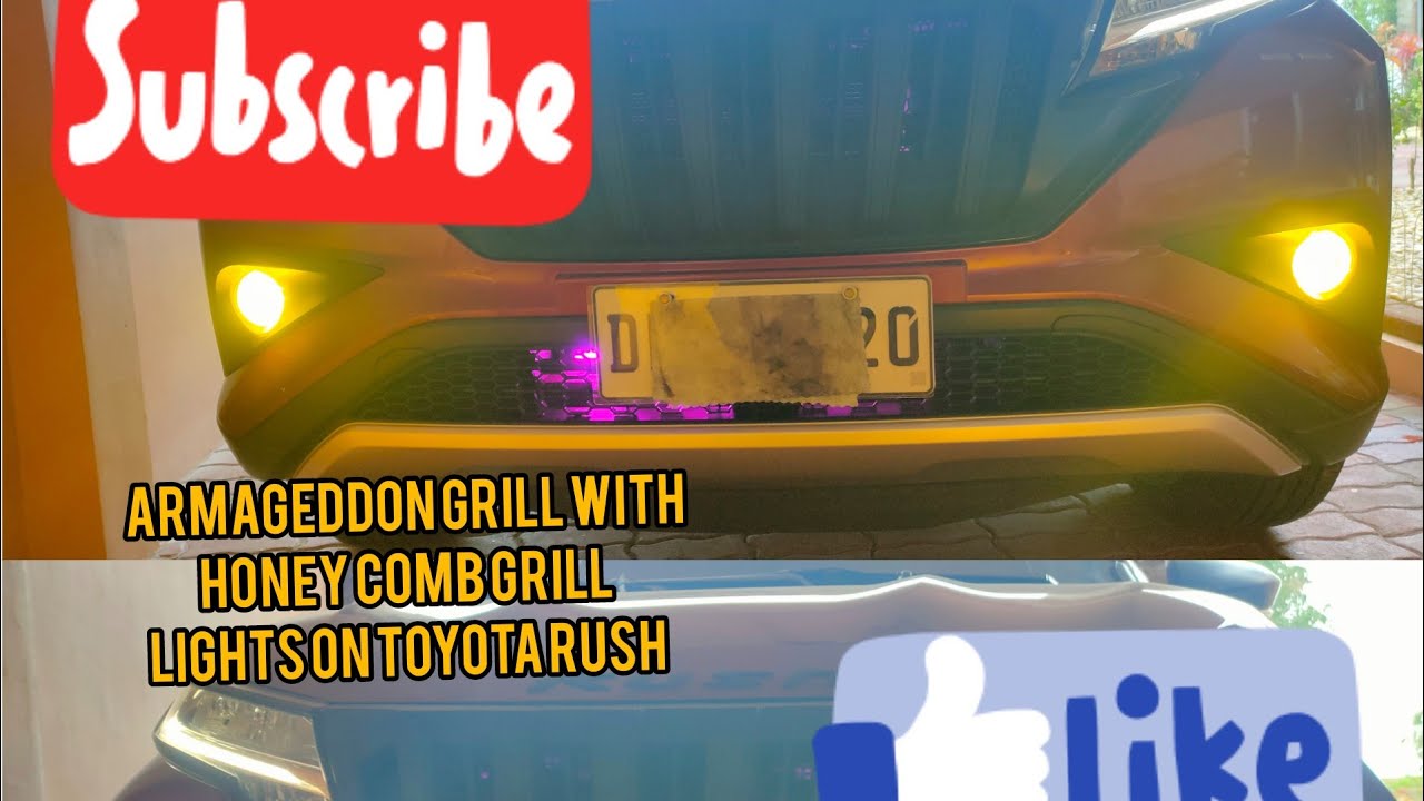 🇵🇭LIGHTS: ARMAGEDDON GRILL AND HONEY COMB GRILL ON TOYOTA RUSH🇵🇭 - YouTube