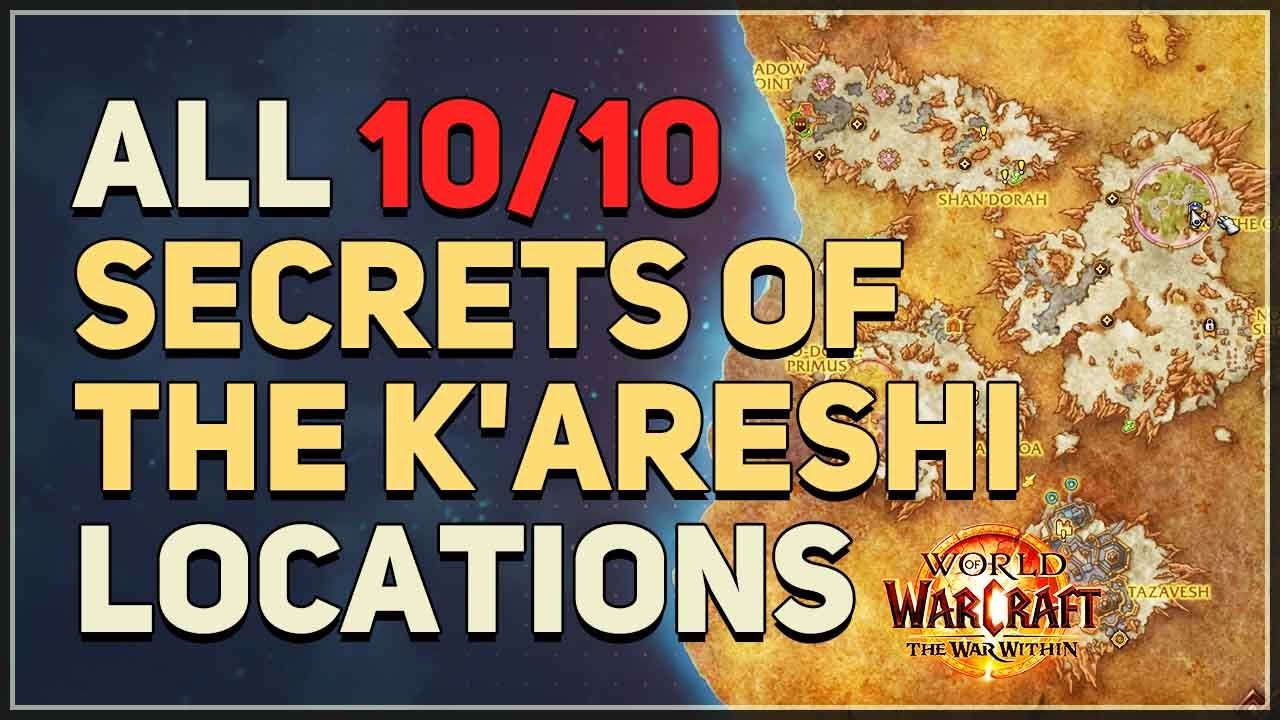 All Secrets of the K'areshi Locations WoW - YouTube