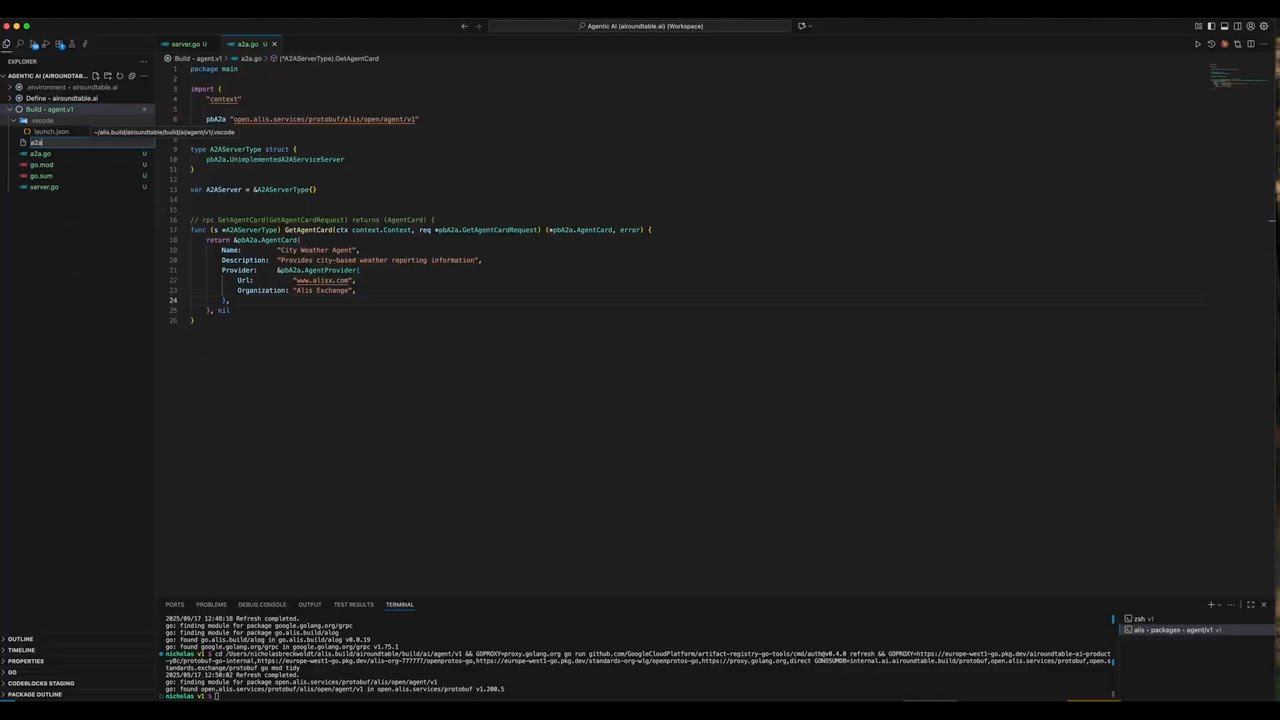 Building Production Ready A2A Agents: gRPC Server Setup in Go - YouTube