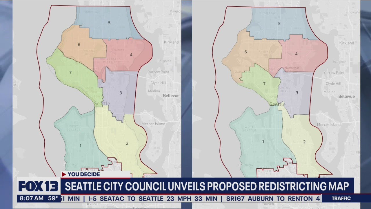 Seattle City Council unveils proposed redistricting map | FOX 13 ...