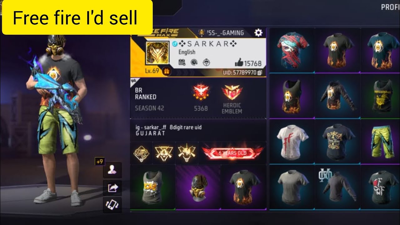 FREE FIRE I'D SELL || FF I'D SELL // FREE FIRE I'D SELL TODAY I'D SELL ...