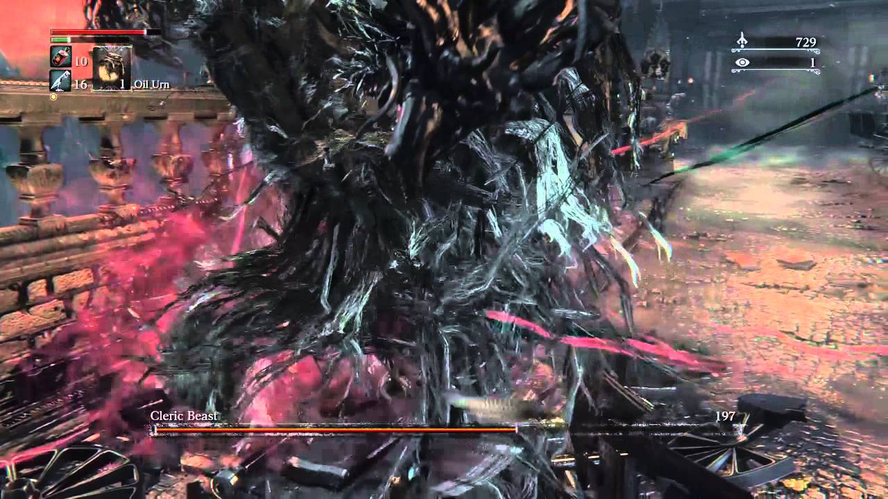 Bloodborne first boss fight - YouTube