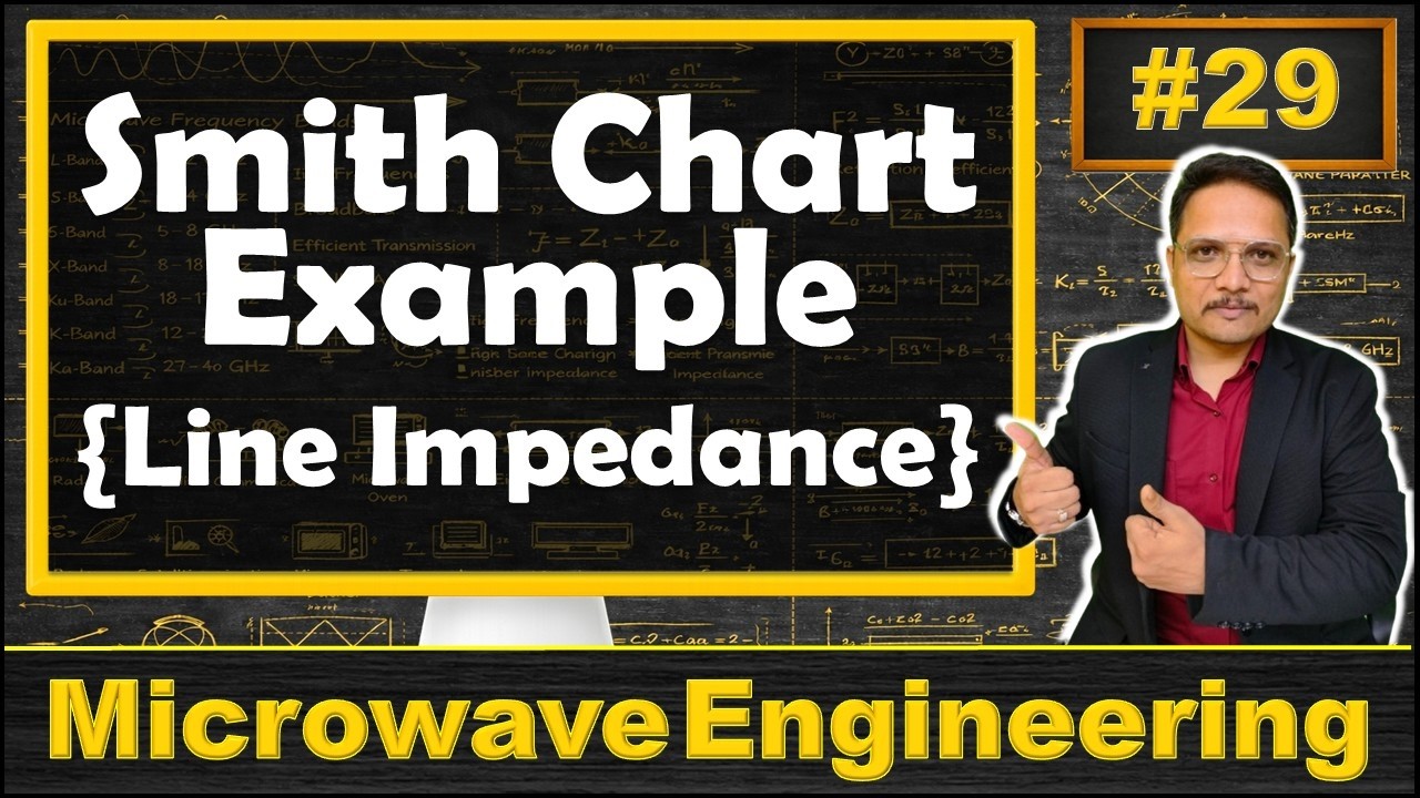 Smith Chart Example for Transmission line Parameters (Line Impedance ...