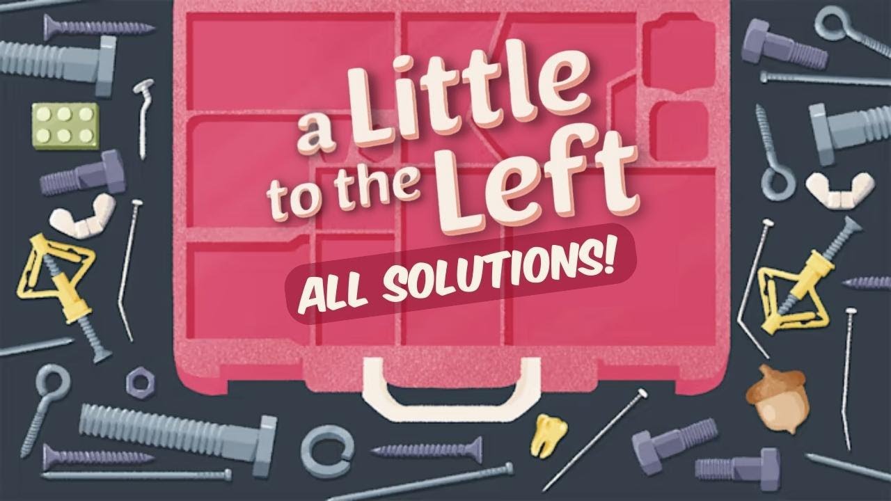 A Little To The Left ALL SOLUTIONS PLAYTHROUGH YouTube