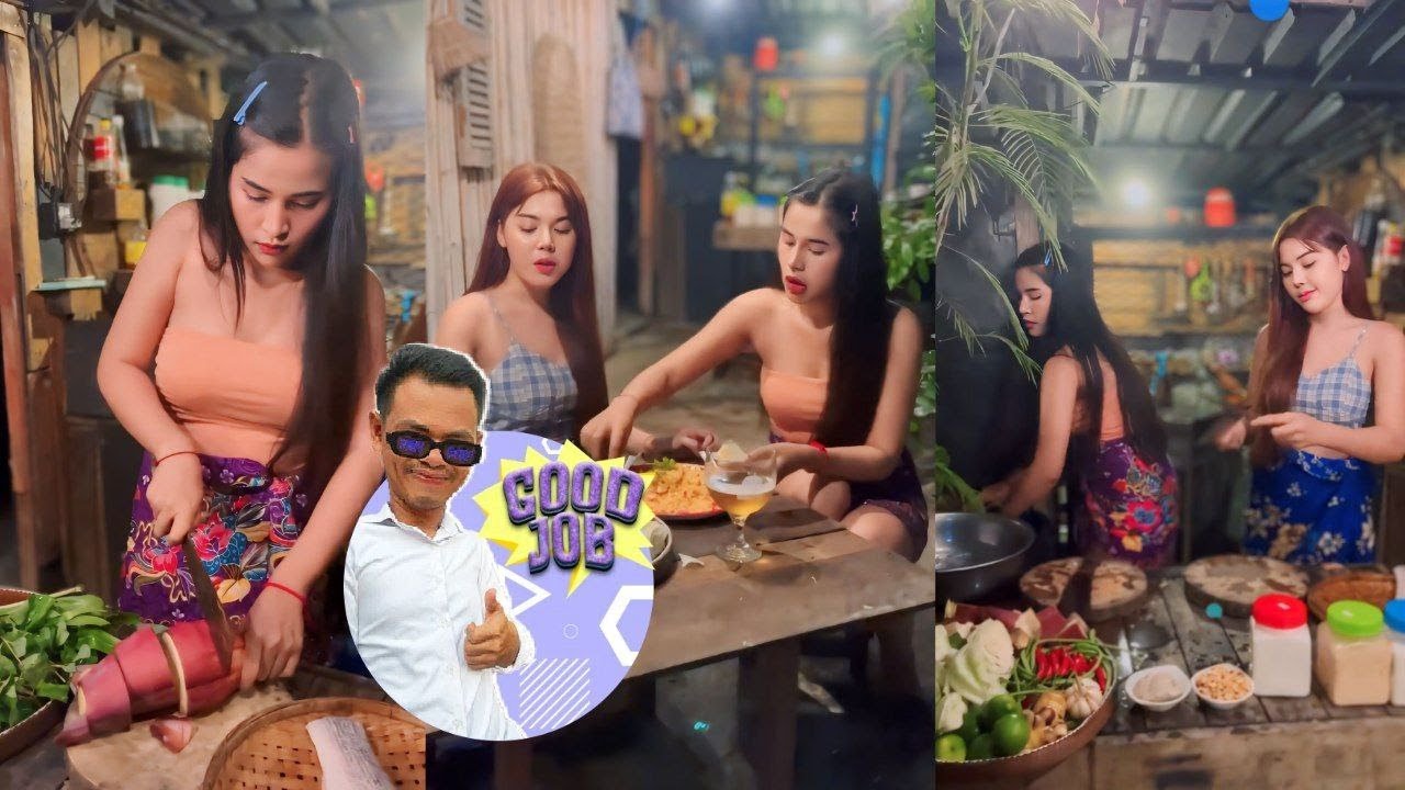 Two beautiful sister cook delicious food for dinner #food #cooking ...