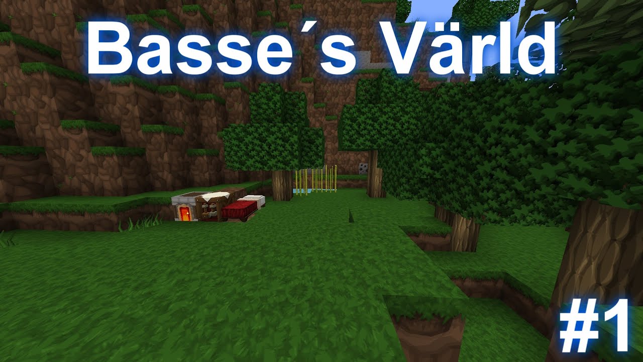 Minecraft: Basse´s Värld #1 Ingen Musik!! [Svenska] - YouTube