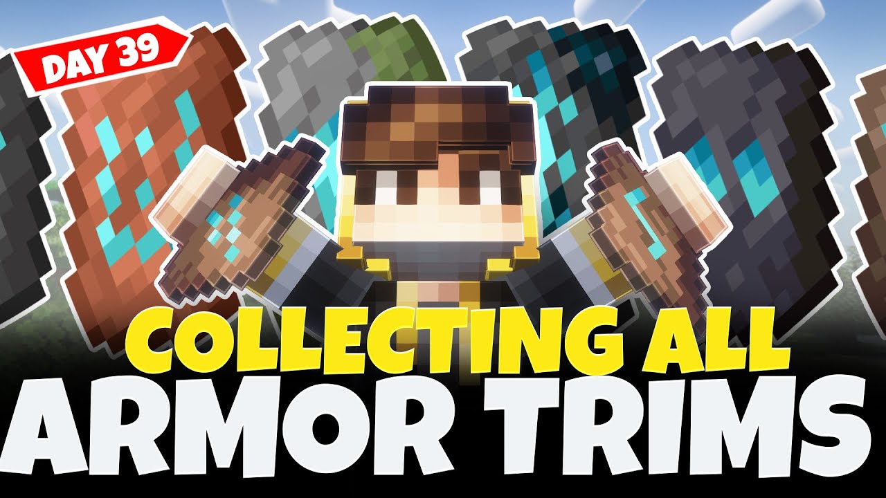 The Ultimate Armor Trim Hunt! / DAY 39 / Minecraft Survival Live - YouTube