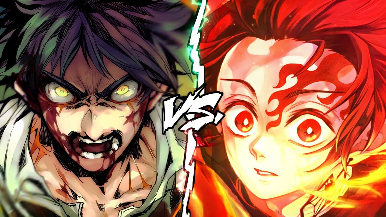 EREN VS TANJIRO RAP | DEMON SLAYER VS SHINGEKI NO KYOJIN RAP | Cheshire ...