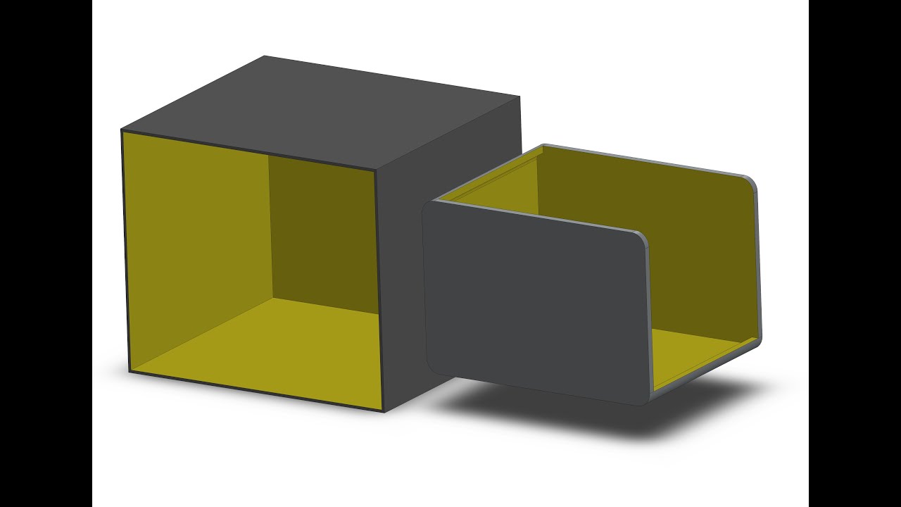 Solidworks Tutorial | Solidworks Shell Feature_Beginner lessons | 3d ...