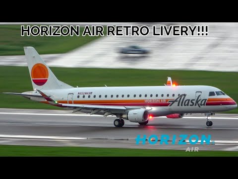 Alaska Horizon (Horizon Air) Embraer E175LR (E75L) Takeoff From ...