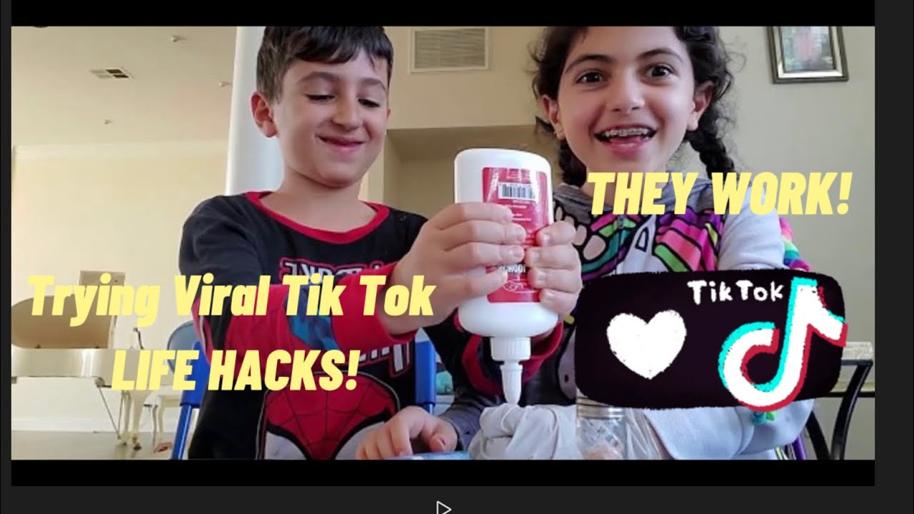 Trying tik tok life hacks!!! - YouTube