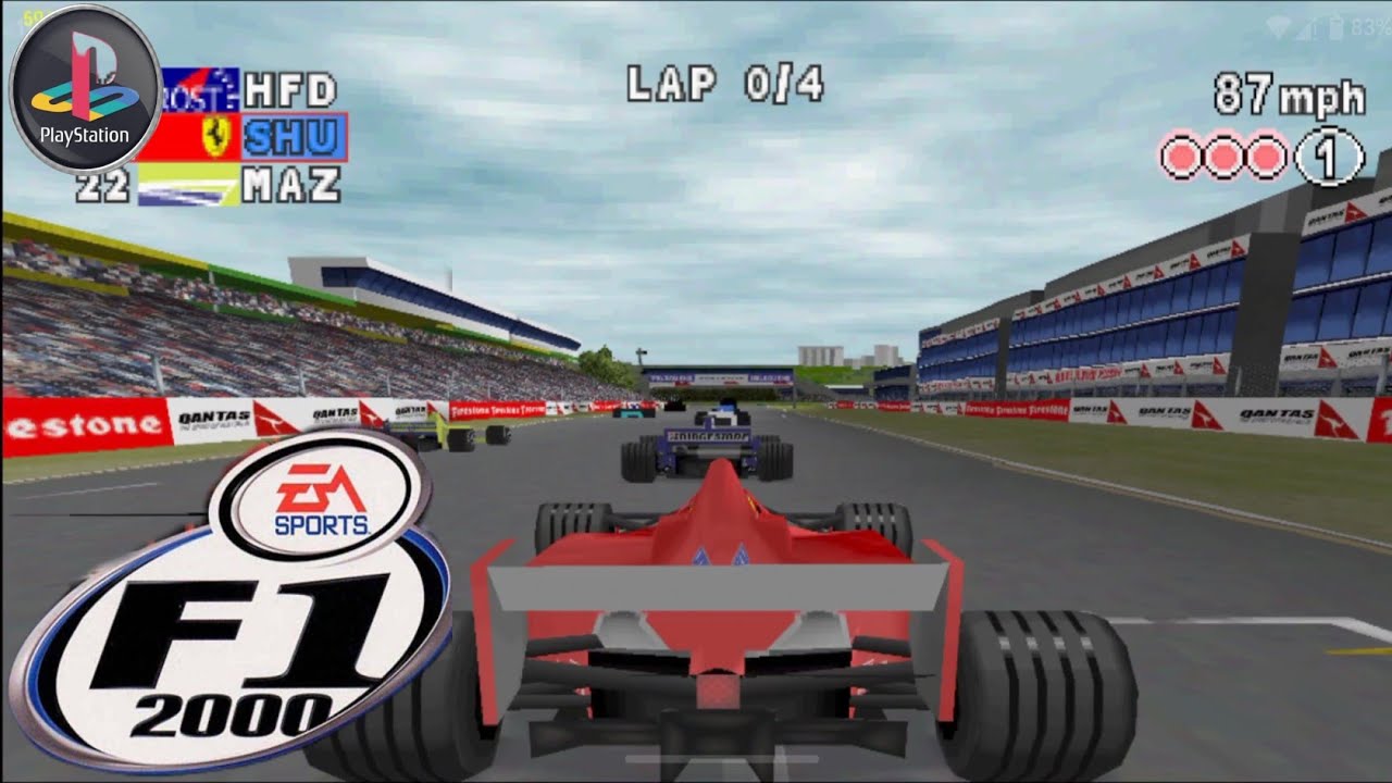 F1 2000 - Shumacher in Melbourne _ PS1 Gameplay ( ePSXe ) - YouTube