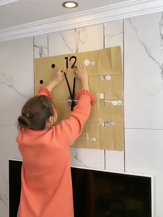Transform Your Space with Our Adhesive Stickers Wall Clock! - YouTube