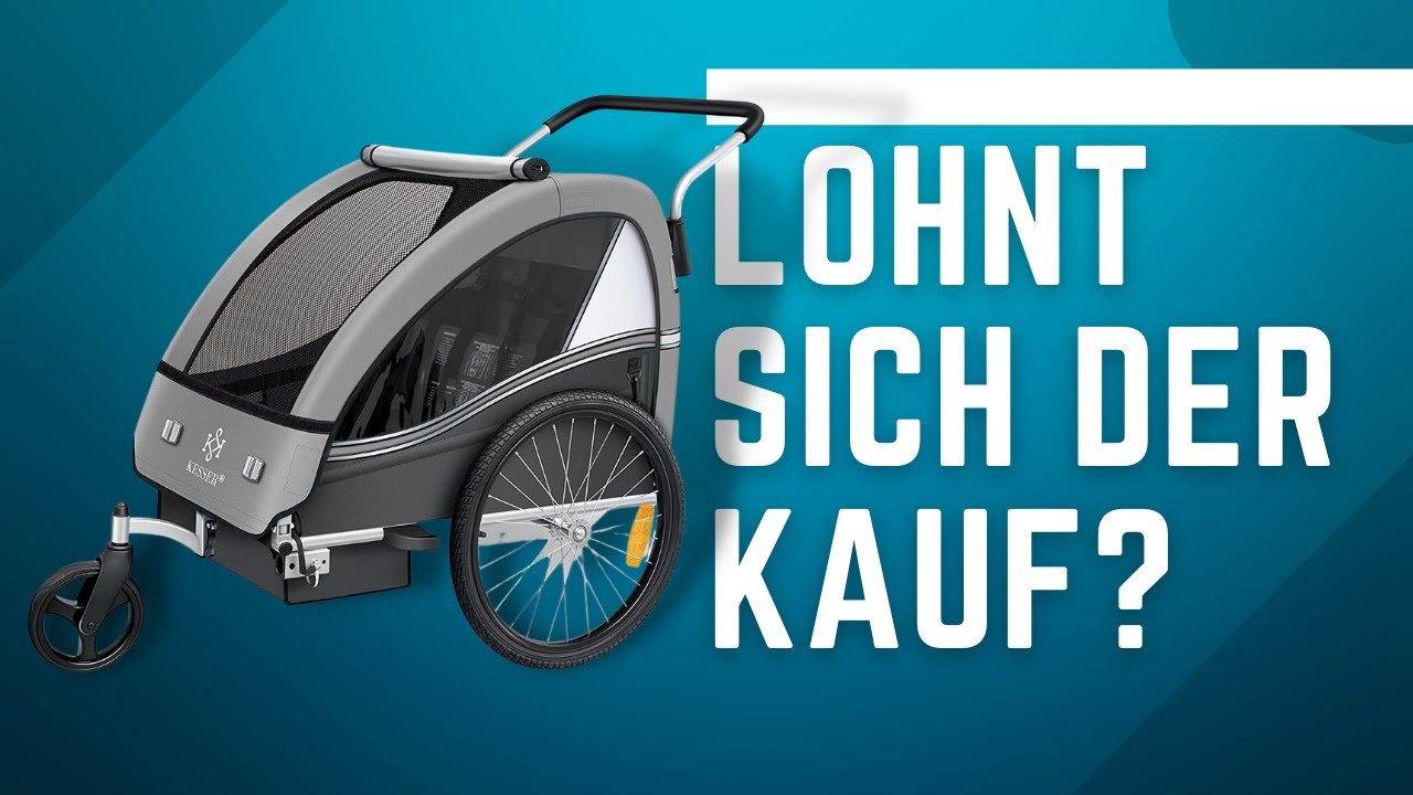 KESSER Sport-RX 2 Kinderanhänger Fahrradanhänger Sport-RX 2 in 1 mit ...