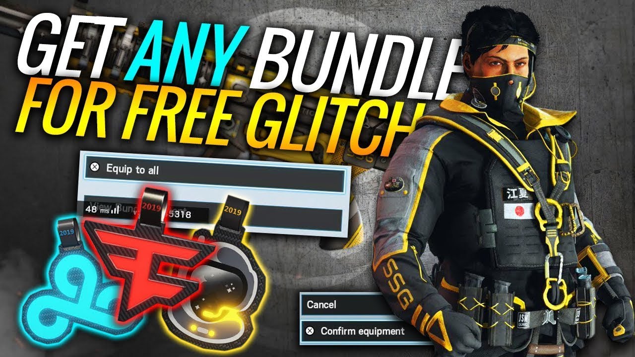 Working EASY R6 Bundle Glitch!! (How to get any bundle for free on R6 ...