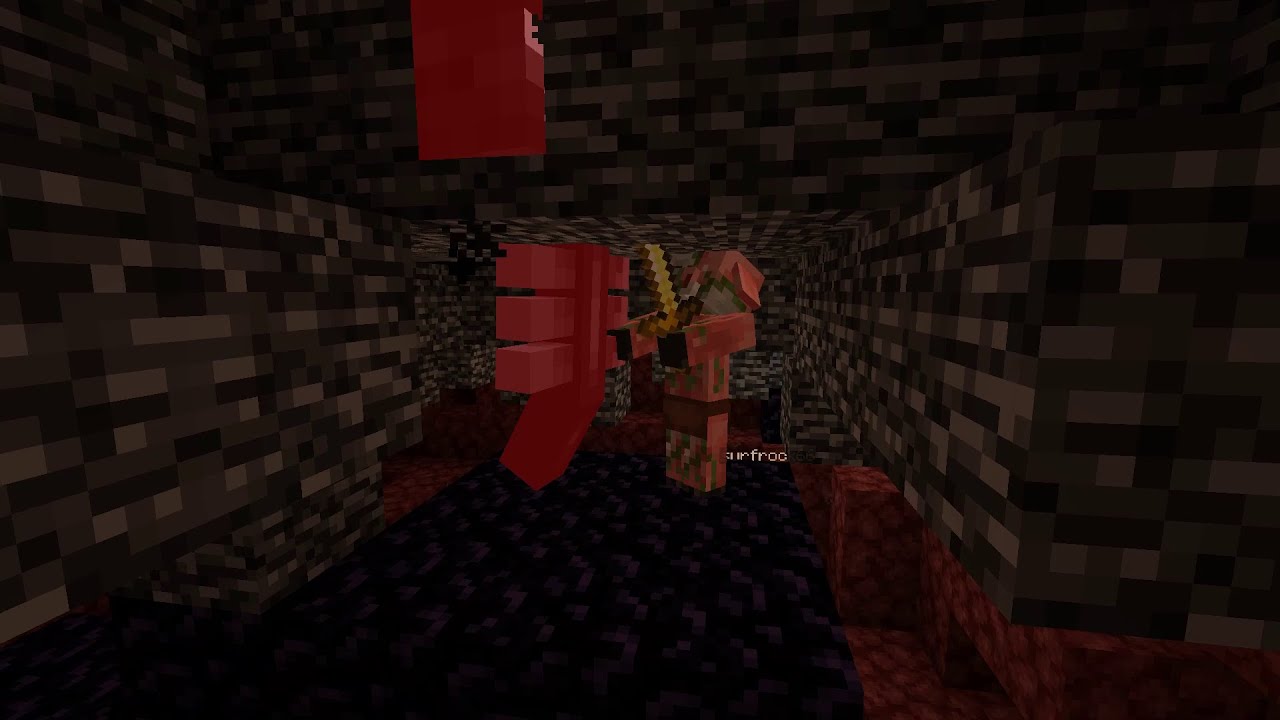 Building a Wither Cage in the Nether - YouTube