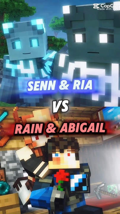 Rain and Abigail vs Senn and Ria #songsofwar #rainimator #1v1 #minecraft #rainimatoredit ...