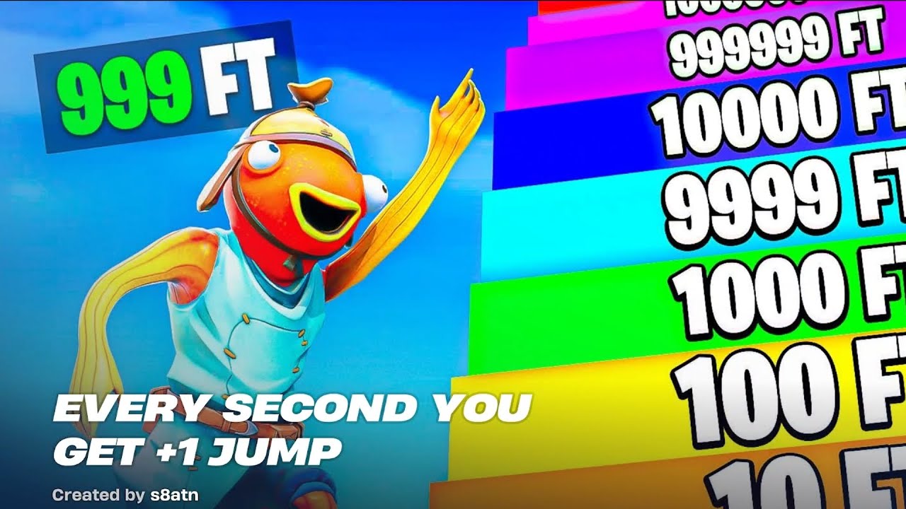 Every Second You Get +1 Jump ALL UNLOCKS - YouTube