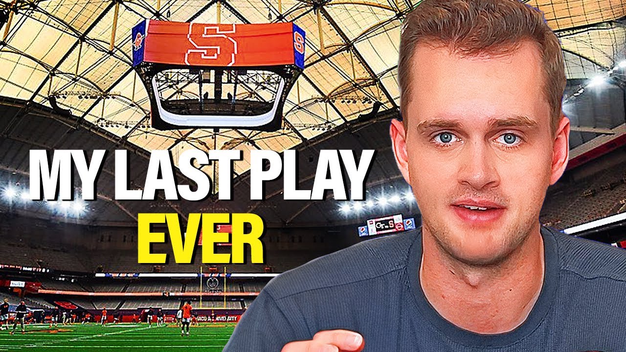 Where I Played My Last Football Play Ever - YouTube