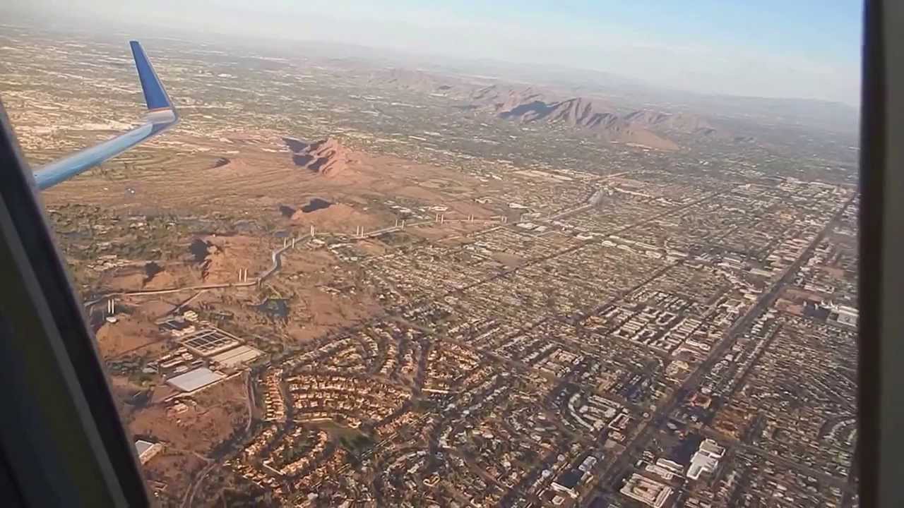 United Airlines B-737-900 Takeoff from Phoenix Sky Harbor Intl. Airport ...