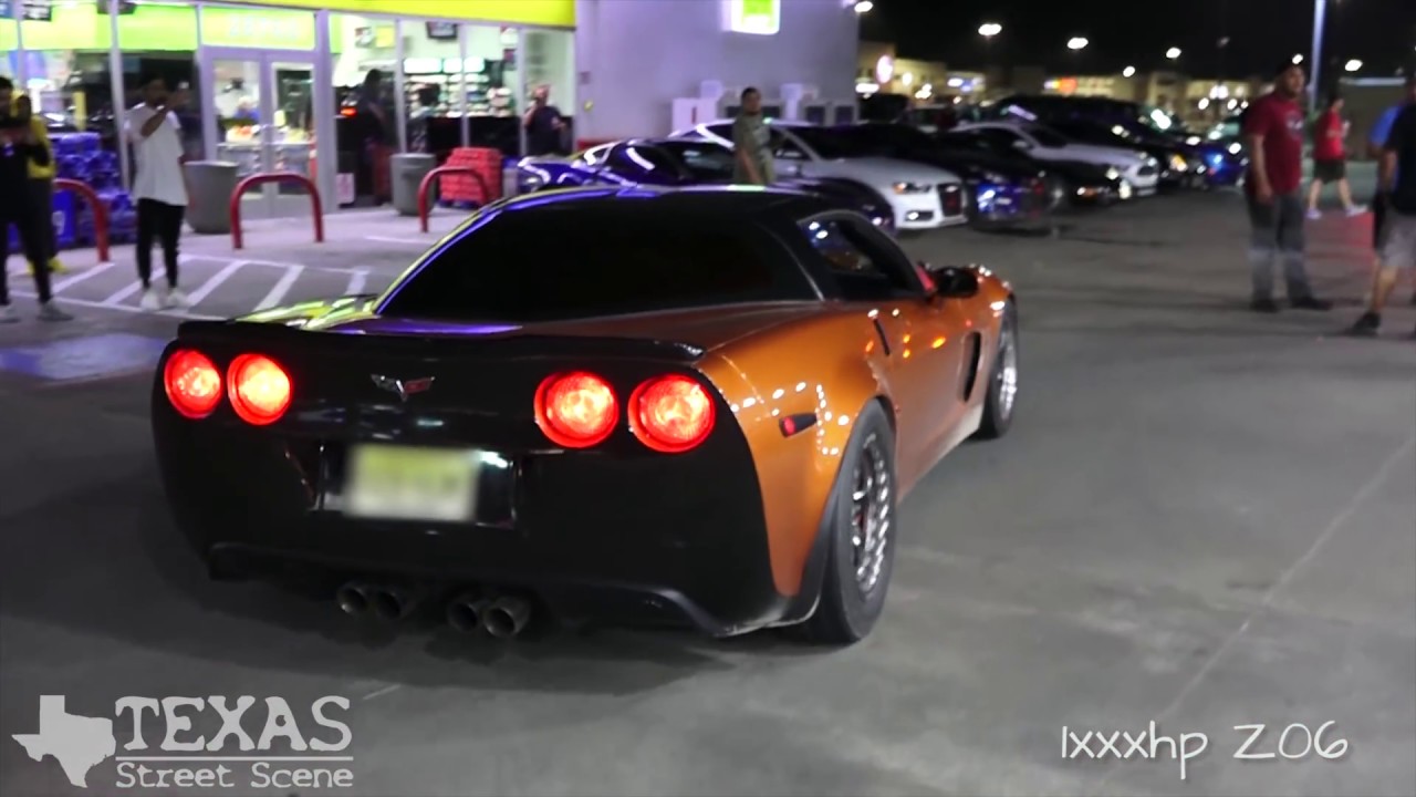TEXAS STREET RACING!!!! (Supercharged Vettes, Whipple GT500, Twin Turbo ...