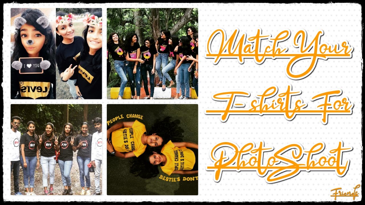 Matching T-shirts or Tops for Groups | Friendship Day T-shirts | Get ...