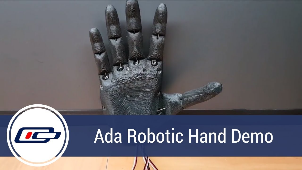 3D Printed Ada Hand by Open Bionics - YouTube